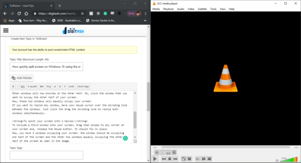 How to Quickly Split Screen on Windows 10, 11 Into 2, 3 & 4?